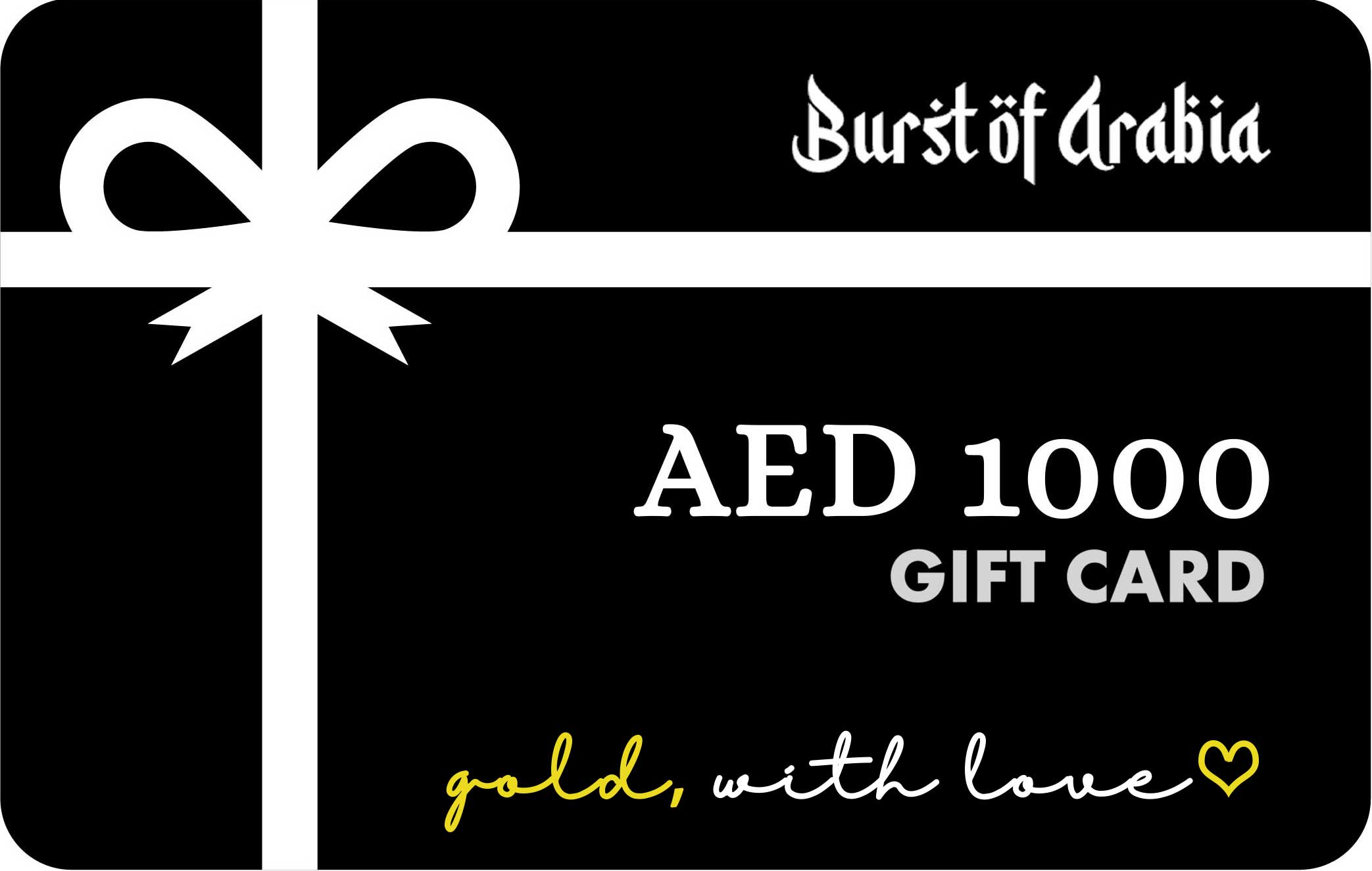 Gold Gift Card | Burst of Arabia – Gold, With Love